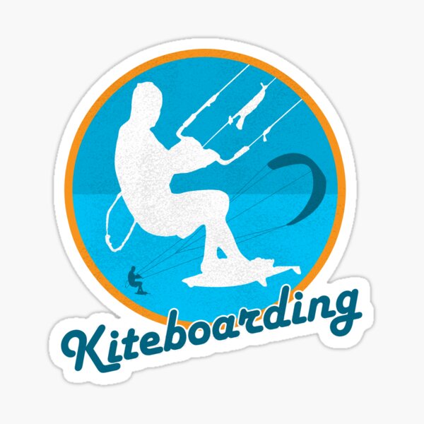 "Kiteboarding Adventure Vintage T shirt" Sticker for Sale by yajyolid ...
