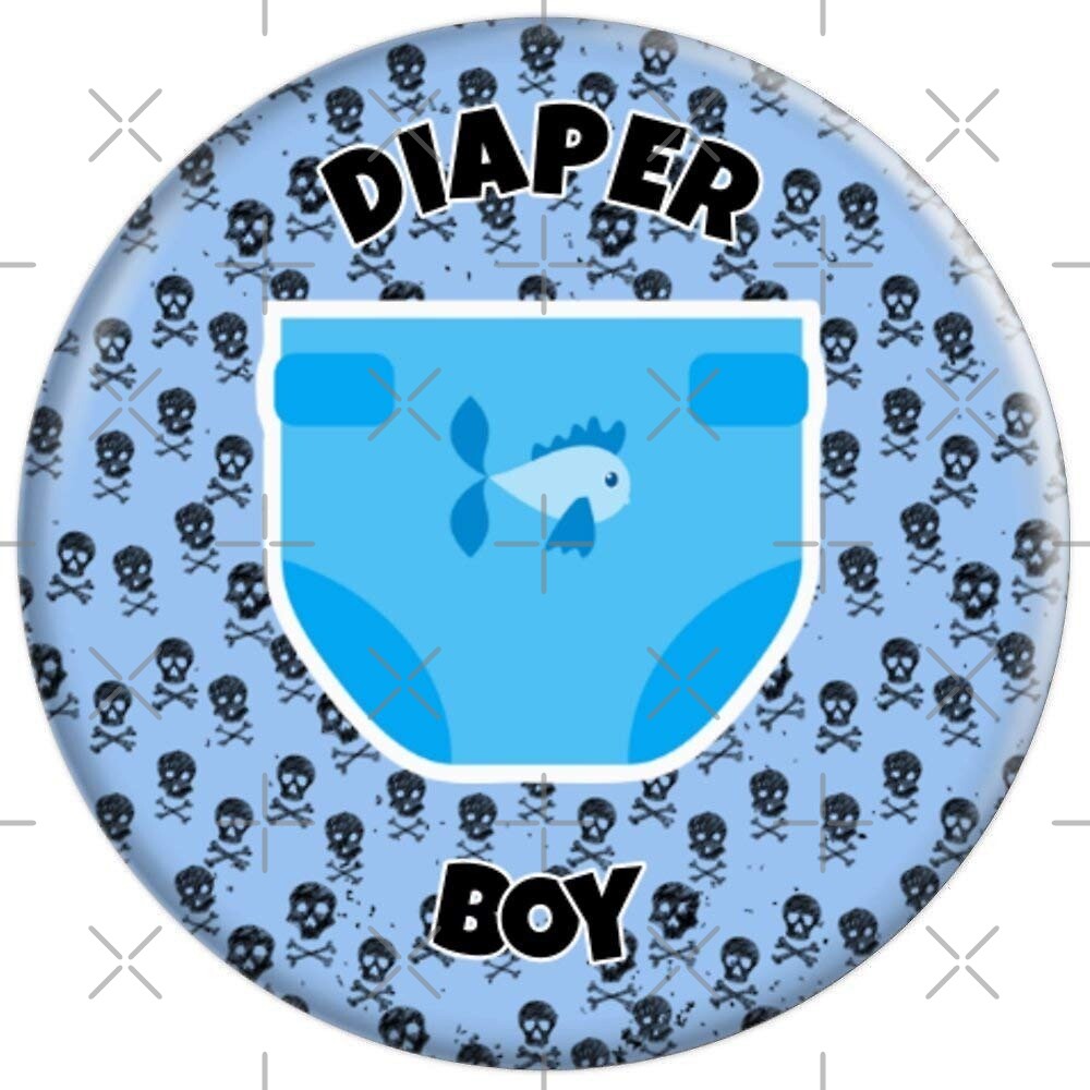 "Age Play ABDL AB/DL Diaper Boy adult baby Skull Cross " by vintageday ...