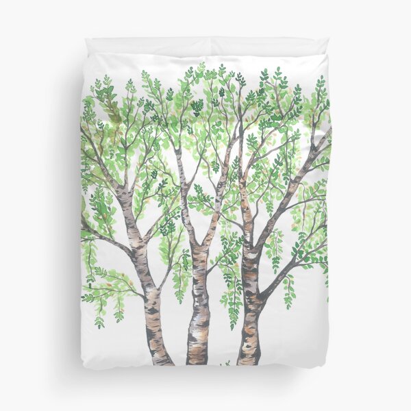 "Birch tree" Duvet Cover for Sale by lumassaroth | Redbubble