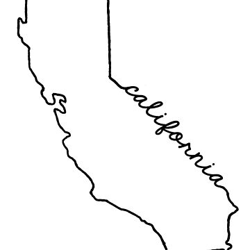 "California Outline" Sticker for Sale by Jamie Maher | Redbubble