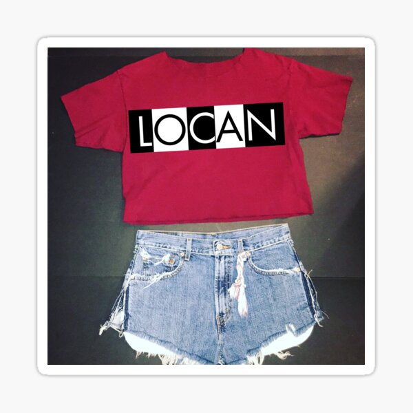 "LOCAN Distressed, Cropped & Cutoff" Sticker for Sale by Locan | Redbubble