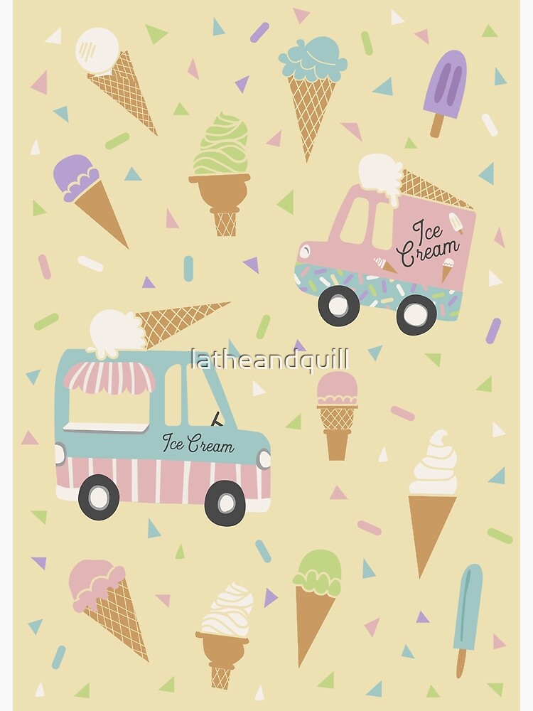 "Ice Scream You Scream for Ice Cream" Poster for Sale by latheandquill ...