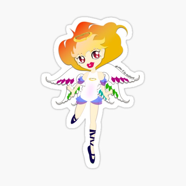"Rainbow Cupid v01" Sticker by justhappiling | Redbubble