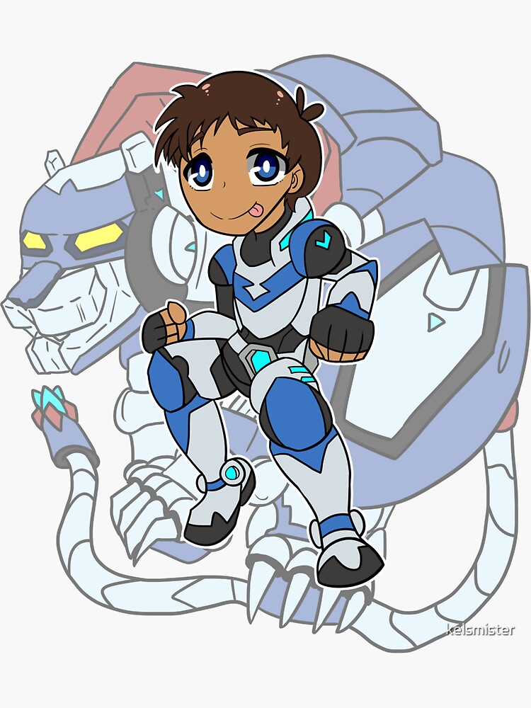 "Voltron Lance Blue Paladin Robot" Sticker for Sale by kelsmister | Redbubble