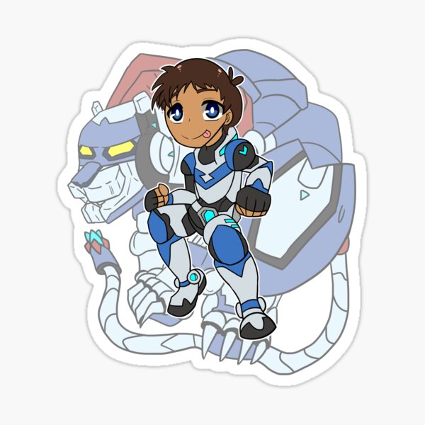 "Voltron Lance Blue Paladin Robot" Sticker for Sale by kelsmister | Redbubble