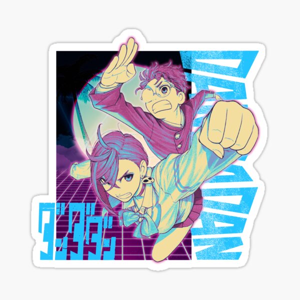 "DanDaDan Retrowave Streetwear" Sticker for Sale by griffons | Redbubble