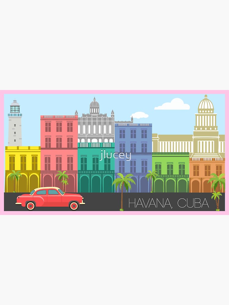 "Havana, Cuba Landmark Sticker" Sticker for Sale by jlucey | Redbubble