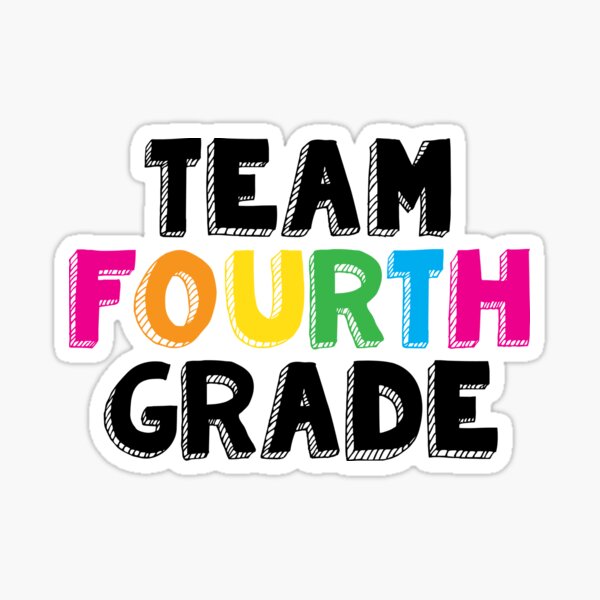 "Team Fourth Grade" Sticker for Sale by teesaurus | Redbubble