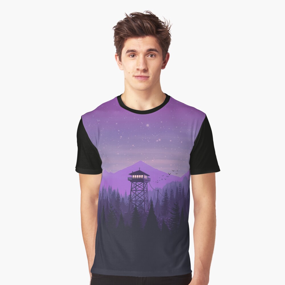 "Firewatch Nighttime Art Design - 4k" T-shirt for Sale by Colxbat ...