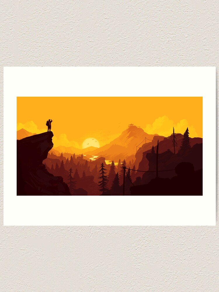 "Firewatch Art Design - 4k " Art Print for Sale by Colxbat | Redbubble