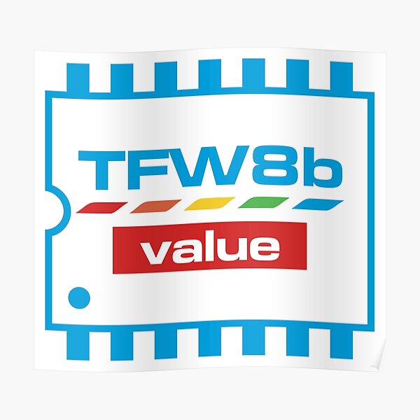 "The Future Was 8 Bit Value Range Logo" Poster for Sale by tynemouthsw ...