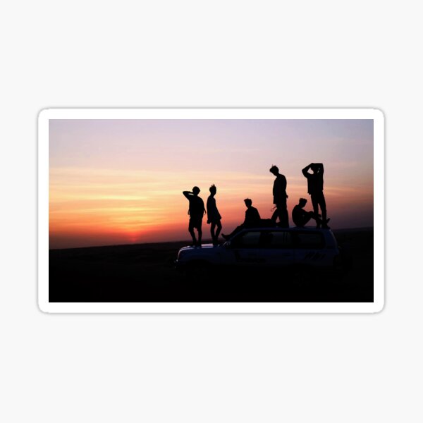"BTS Sunset" Sticker by EmilyKnight | Redbubble
