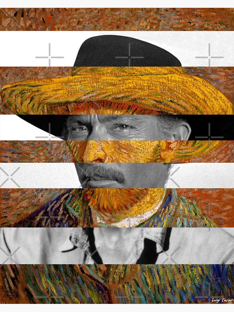 Pegatina «Autorretrato de Vincent Van Vogh y Lee Van Cleef» de luigi ...