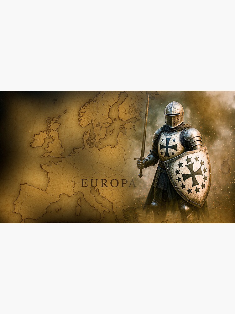 "Save Europe Knight" Sticker for Sale by rtaquelim | Redbubble