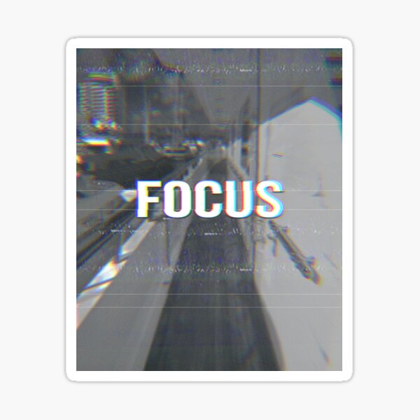 "Focus motivational words " Sticker for Sale by masliankaStepan | Redbubble