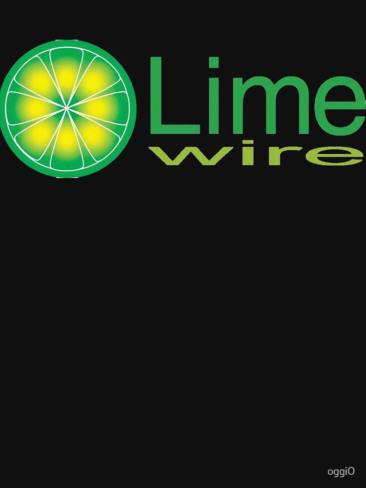 "Limewire Music Retro 90s and 2000s P2P Logo" T-shirt for Sale by oggi0 ...