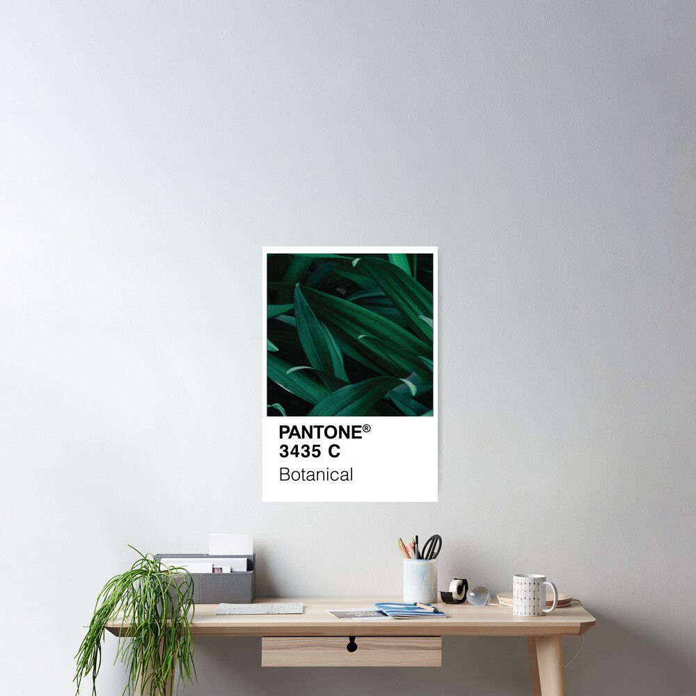"Color Swatch - Green Botanical Plant" Poster for Sale by social ...
