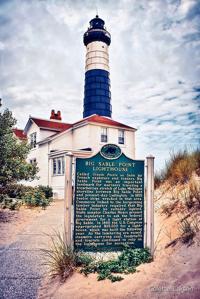 ""Big Sable Point Lighthouse"" by Colette Larson | Redbubble