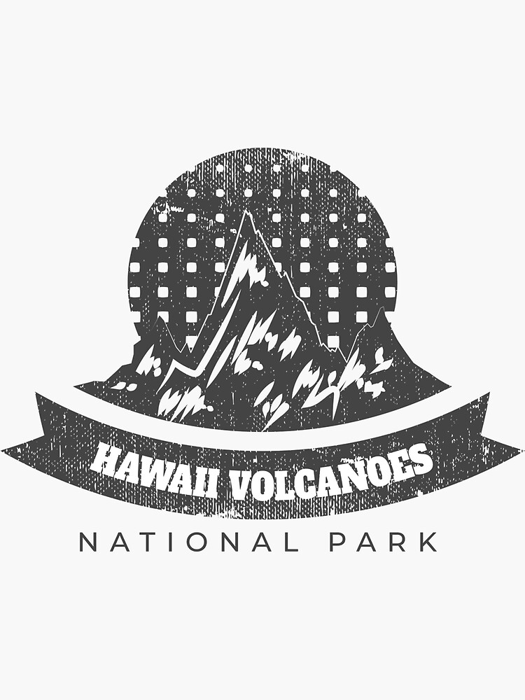"Hawaii Volcanoes Hawaii" Sticker by NationalParksCo | Redbubble