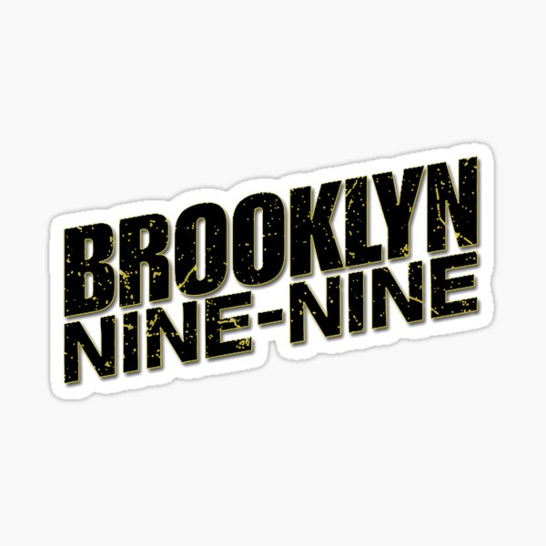 "Brooklyn 99 Black Logo" Sticker for Sale by Elliepearson | Redbubble