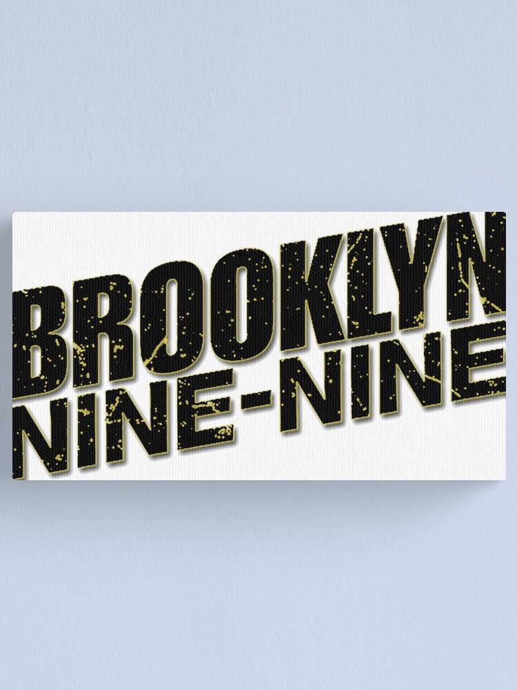 "Brooklyn 99 Black Logo" Canvas Print by Elliepearson | Redbubble