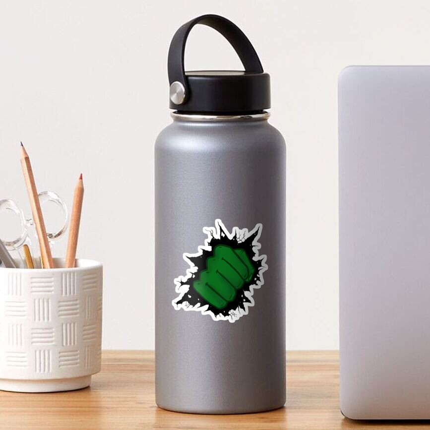 "Green Fist Smash" Sticker for Sale by sparkymonsterrr | Redbubble