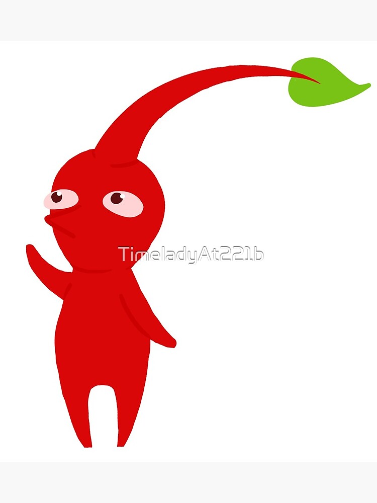 "Red Pikmin" Art Print for Sale by TimeladyAt221b | Redbubble