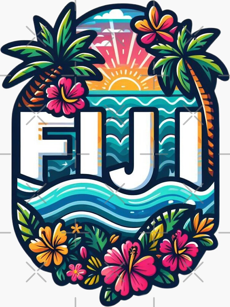 "Fiji" Sticker for Sale by FineArtsPro | Redbubble