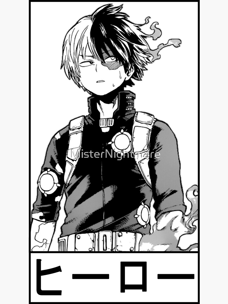 "Todoroki Hero Logo v2" Sticker for Sale by MisterNightmare | Redbubble