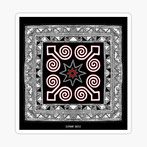 "Wisdom, Hmong Inspired" Sticker by elephanthustle | Redbubble