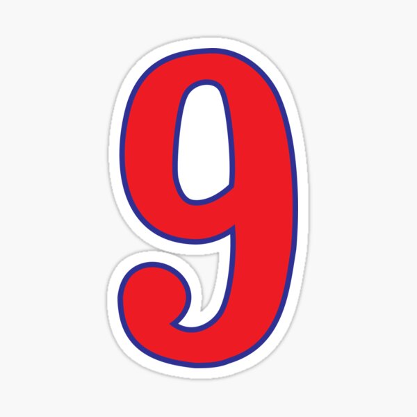 "Number 9" Sticker for Sale by AhuvaR | Redbubble