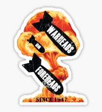 Warheads Stickers | Redbubble