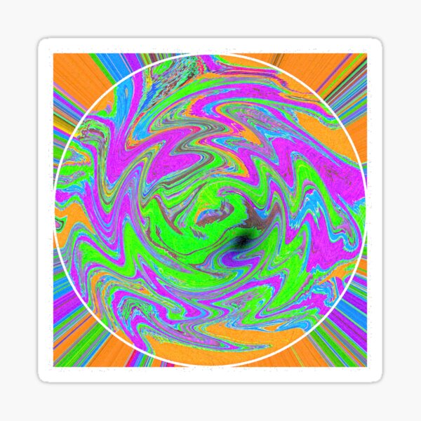 "Trippy 4" Sticker for Sale by SpaghettiFarmer | Redbubble