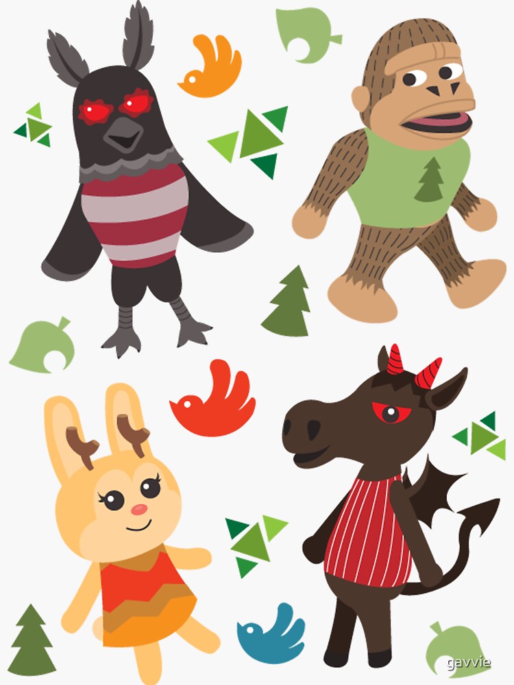 "Cryptid Crossing" Sticker for Sale by gavvie | Redbubble