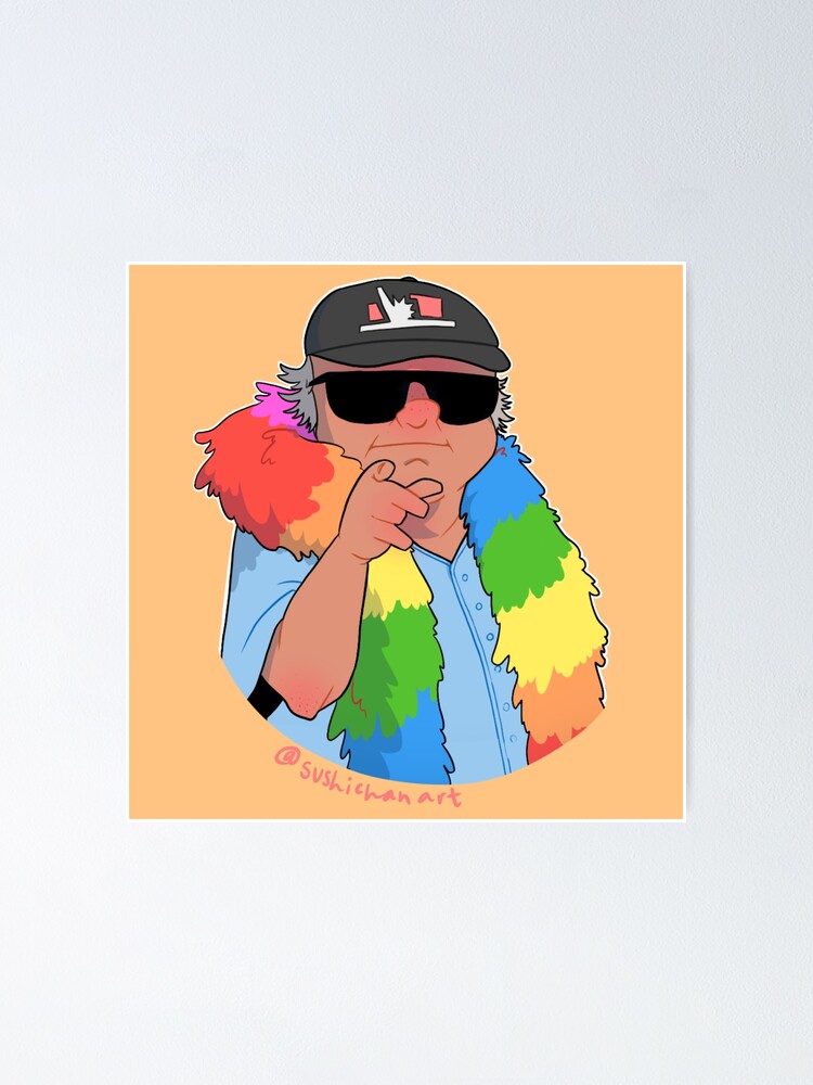 "Danny DeVito at Pride" Poster by cinnamon-buns | Redbubble