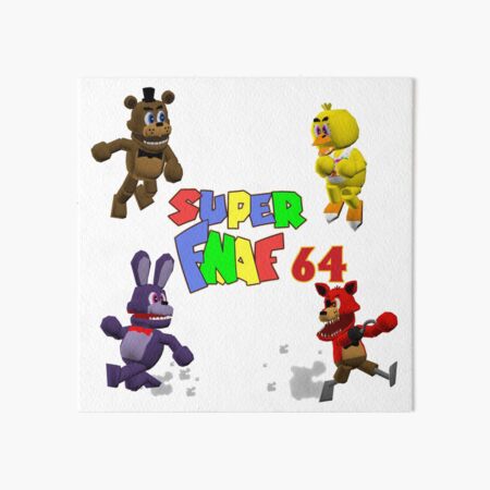 "Super FNAF 64" Art Board Print for Sale by ItsameWario | Redbubble