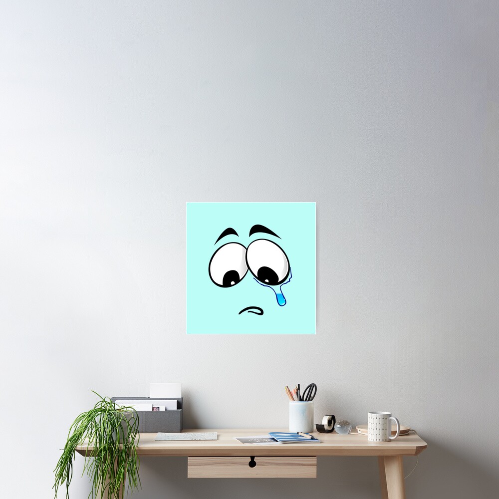 "Sad object Sad face" Poster by phys | Redbubble