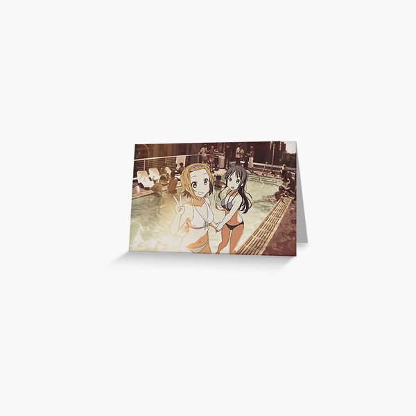 "Mio Akiyama and Tainaka Ritsu at Pool Party!!" Greeting Card by ...