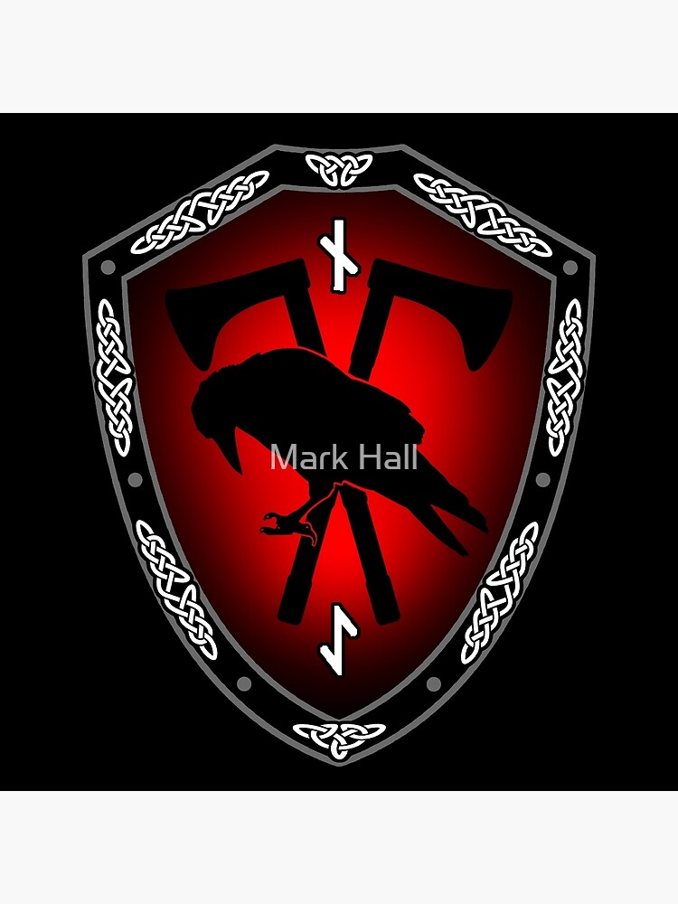 "VIKING SHIELD 14 Raven with (NAUTHIZ – Self-Reliance, Endurance ...