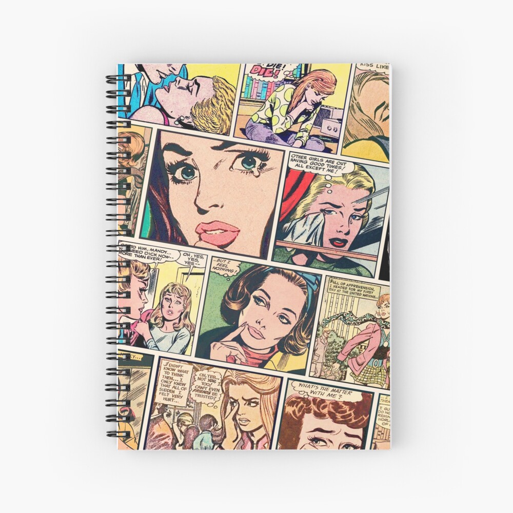 "Comic Cartoon" Spiral Notebook by SAUHER | Redbubble