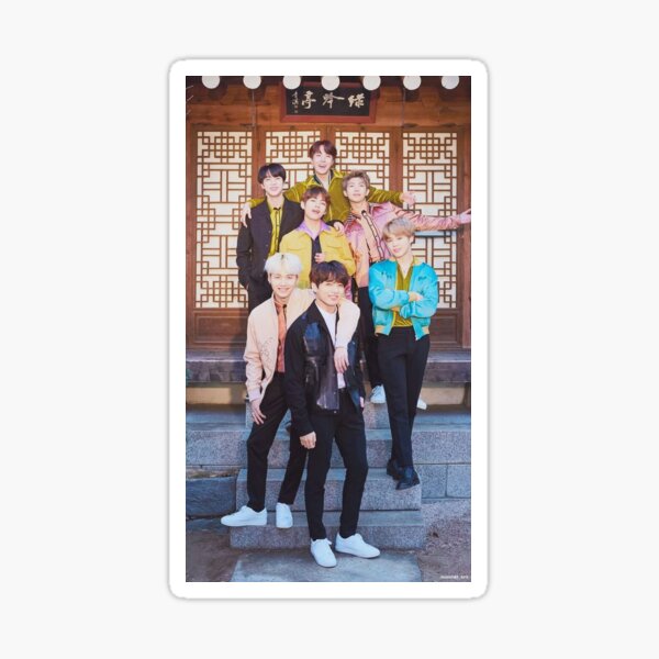 "BTS - Group Sticker" Sticker for Sale by Magalyv98 | Redbubble