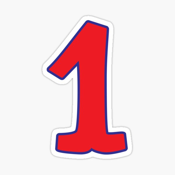 "Number 1" Sticker by AhuvaR | Redbubble