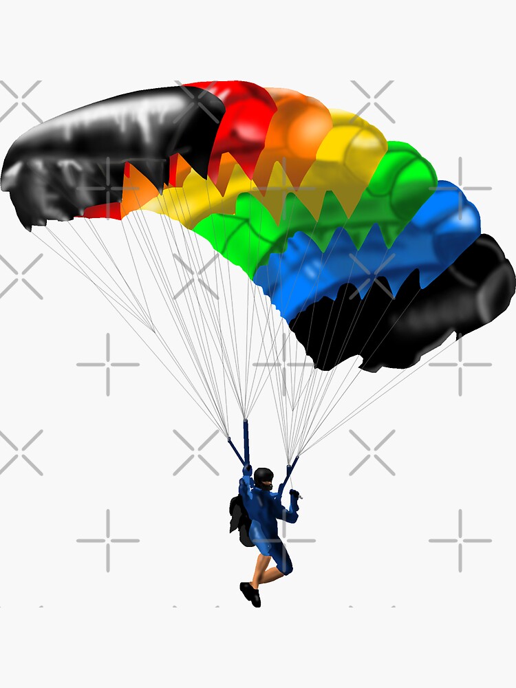 "parachute" Sticker by Sibo Miller | Redbubble