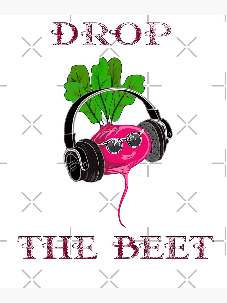 "Drop the Beat Pun Graphic design" Poster for Sale by Wisepublisher ...
