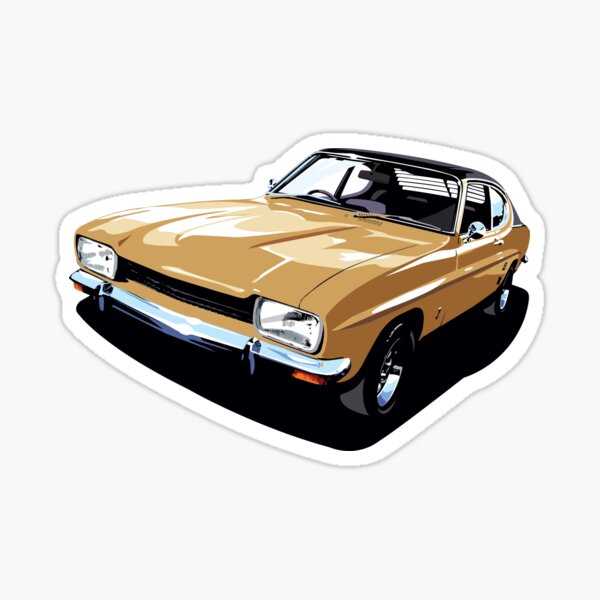 "1970s Ford Capri" Sticker for Sale by candc-retro | Redbubble