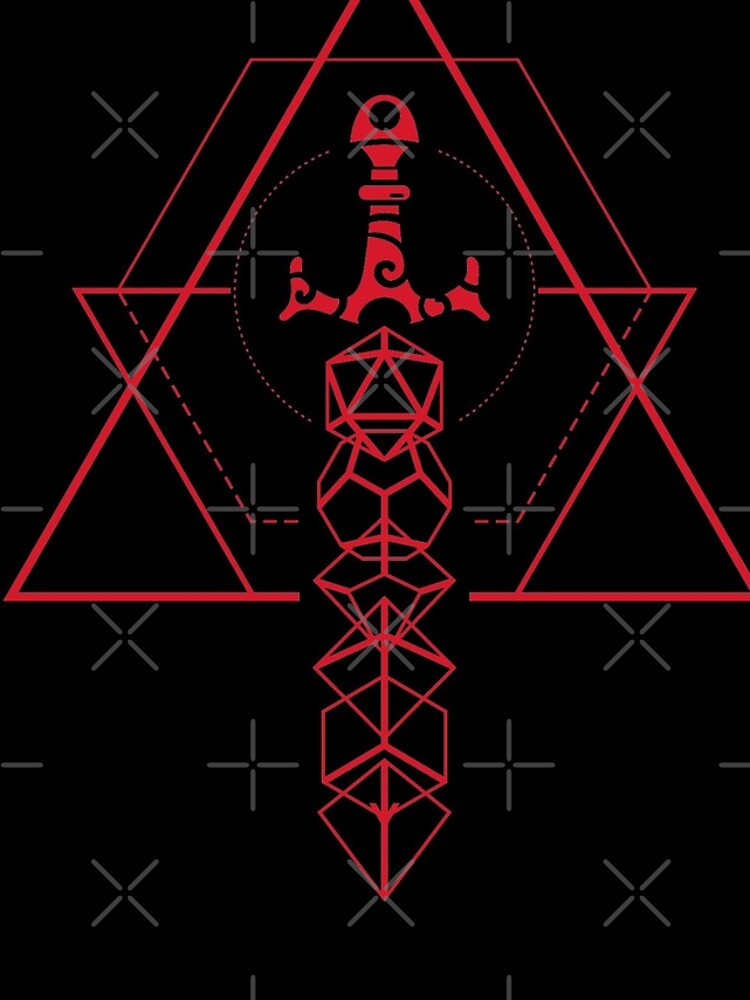 Polyhedral Dice Sword Set Geometric Symbols Iphone Case sold by ...