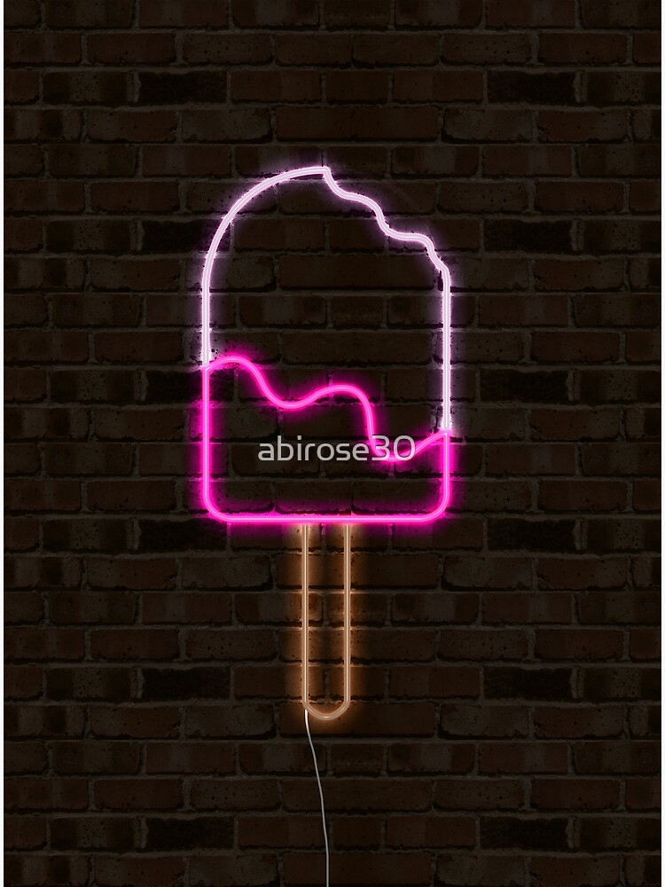 "Neon Ice Lolly" Poster for Sale by abirose30 | Redbubble