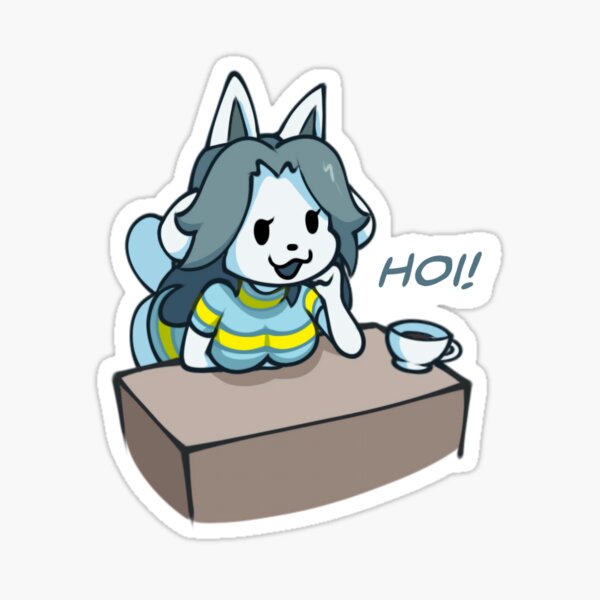 "Hot Temmie from Undertale" Sticker for Sale by TheSodaAddict | Redbubble