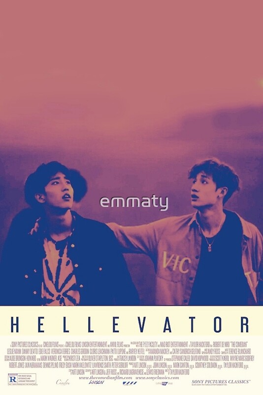 "Hellevator Movie Poster" by emmaty | Redbubble
