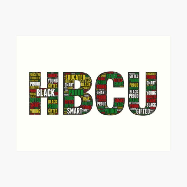 "HBCU Grad Word Art Typography Gift" Art Print for Sale by ...